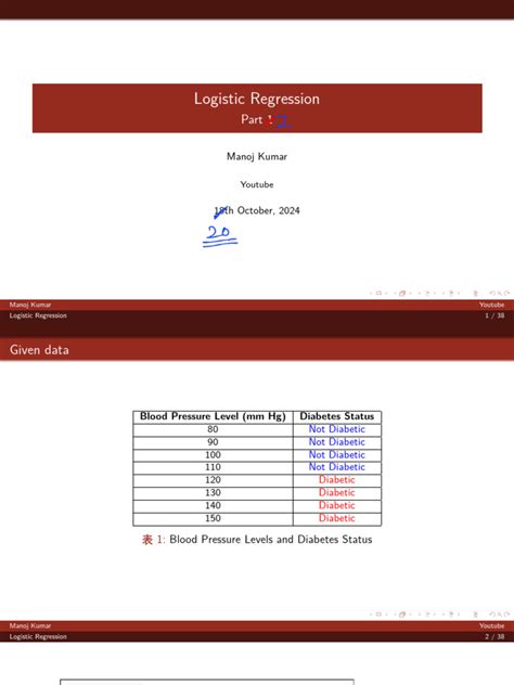 Logistic Regression Class 2 Pdf Statistical Classification