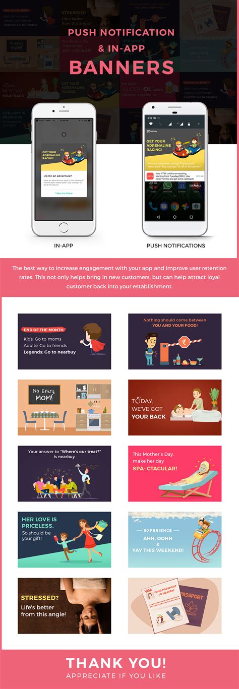 Mobile Engagement Banners In App And Push Notification On Behance
