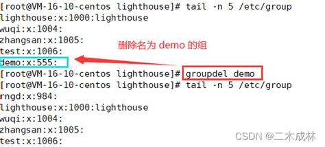 linux命令之删除组groupdel csdn博客