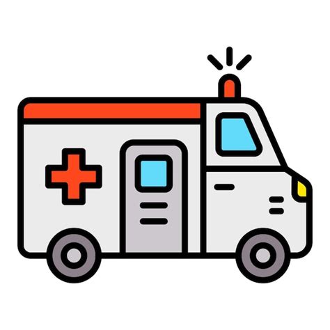 구급차 아이콘 프리미엄 벡터