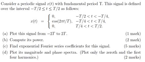 consider a periodic signal x t ﻿with fundamental