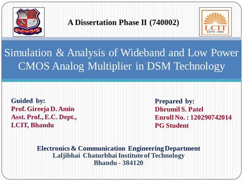 Pdf Cmos Analog Multiplier In Deep Sub Micron Technology Dokumen Tips