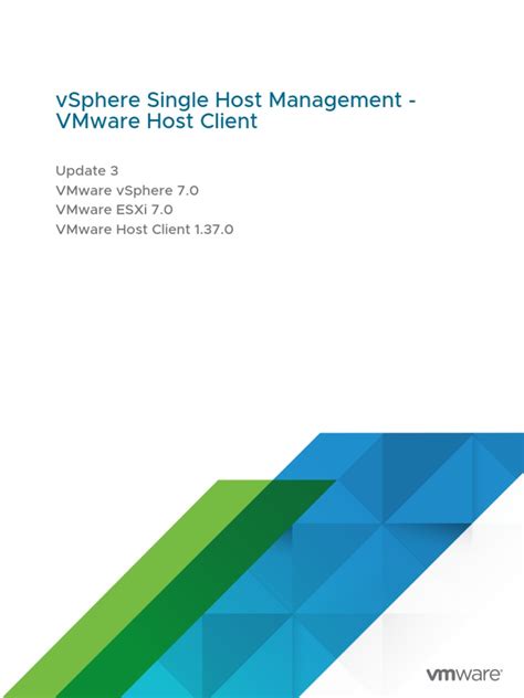 Vsphere Esxi Host Client 1370 Guide Pdf Virtualization Transport Layer Security