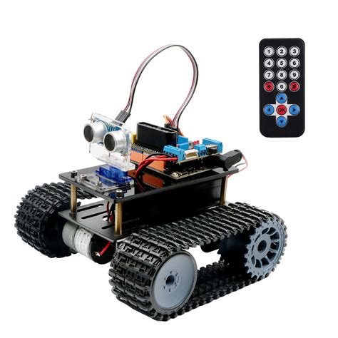 Smart Robot Car Kit Keywish Panther Tank Robot Compatible Arduino Desertcart India