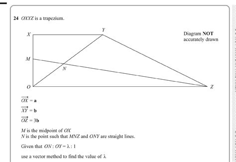 [igcse Edexcel Grade 10 Math Vectors] Could Someone Please Help R Homeworkhelp