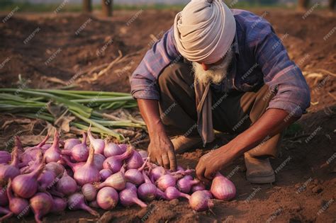 Premium Ai Image Crop Sorting By An Anonymous Male Farmer