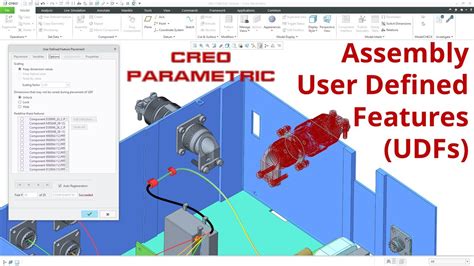 Creo Parametric Assembly User Defined Features Udfs Youtube