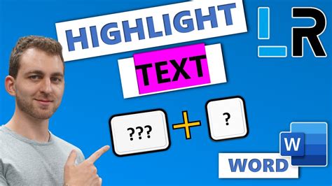 Ms Word Highlight Selected Text Using Keyboard Shortcut 1 Minute Youtube