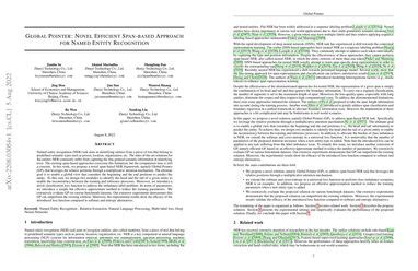 Global Pointer Novel Efficient Span Based Approach For Named Entity