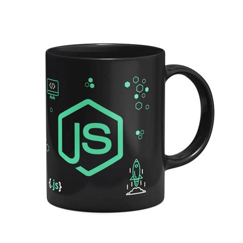 Caneca Dev New Mug Node Js Preta Saldo Jps Info