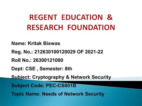 Needs Of Network Securitypptx Cryptography Ppt