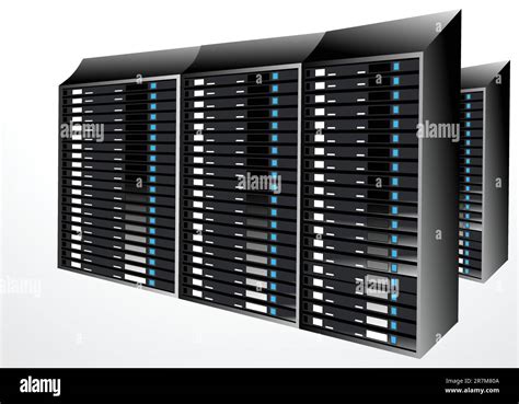 Abstract Data Server Station Vector Illustration Stock Vector Image