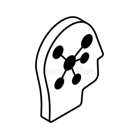 Brain Simulation Artificial Intelligence Icon Premium Vector Stock Vector Illustration Of