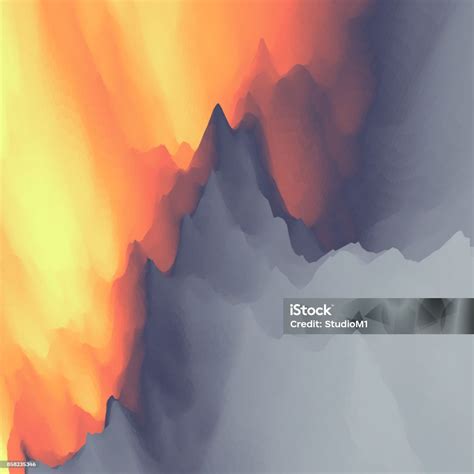 용암입니다 추상적인 배경입니다 현대적인 패턴입니다 디자인을 위한 벡터 일러스트입니다 과학에 대한 스톡 벡터 아트 및 기타 이미지 과학 기업 재무와 산업 노랑 Istock