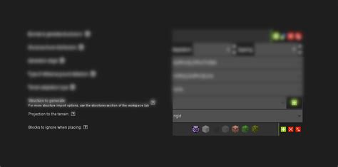 The Structure Mod Element Can Now Define Any Block Or List Of Blocks That Are Excluded When