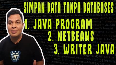 Simpan Data Tanpa Database Java Pemograman Dan Netbeans Materi 7 Youtube