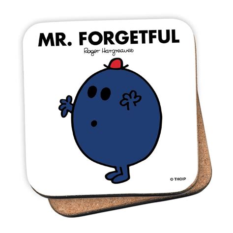 Mr Forgetful Cork Coaster Cheerful T For Friends And Fans