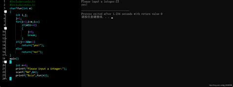C语言编程＞第二十四周 ① 请补充fun函数，该函数的功能是判断一个数是否为素数。该数是素数时，函数返回字符串 Yes”否则函数返回字符串 No”，并在主函数中输出。51cto博客