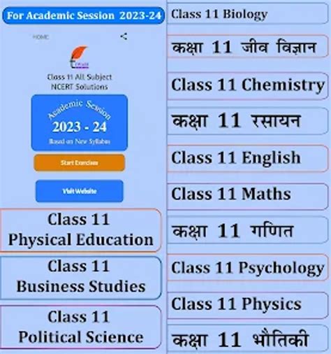 Class 11 All Subjects Solution For Android Download
