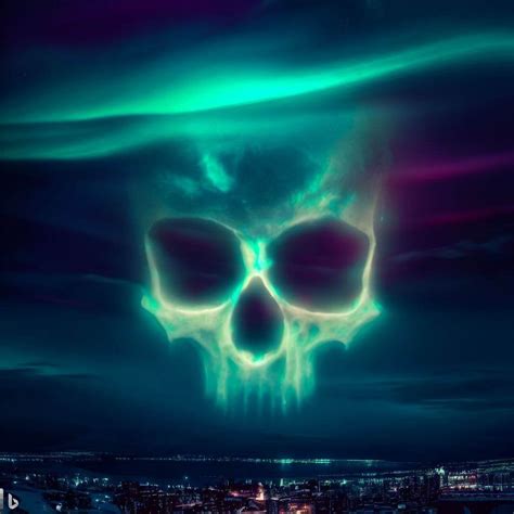 Skull Shaped Aurora Borealis Rdalle2