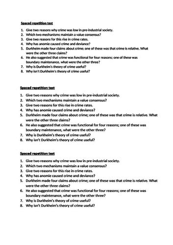 A Level Sociology Crime And Deviance Bundle Teaching Resources