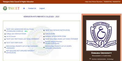 TS ICET Counselling 2023 Special Phase Schedule Released At Tsicetd Nic In Check Dates Here