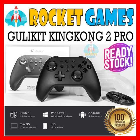 Jual Gulikit Kingkong 2 Ns09 Pro Controller Nintendo Switch Android Pc Ios Black Di Seller