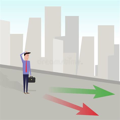 The Right Path Stock Vector Illustration Of Businessman 47391768