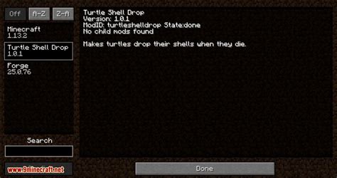 Turtle Shell Drop Mod 1165 1152 Turtles Drop Shells When They