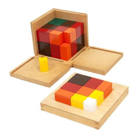 Montessori Materials Arithmetic Trinomial Cube Premium Quality