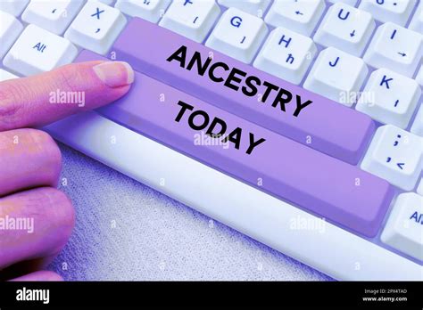 Hand Writing Sign Ancestry Conceptual Photo The History Or