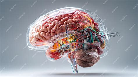 Premium Photo Crosssectional View Of The Human Brain Showing Different Layers And Regions