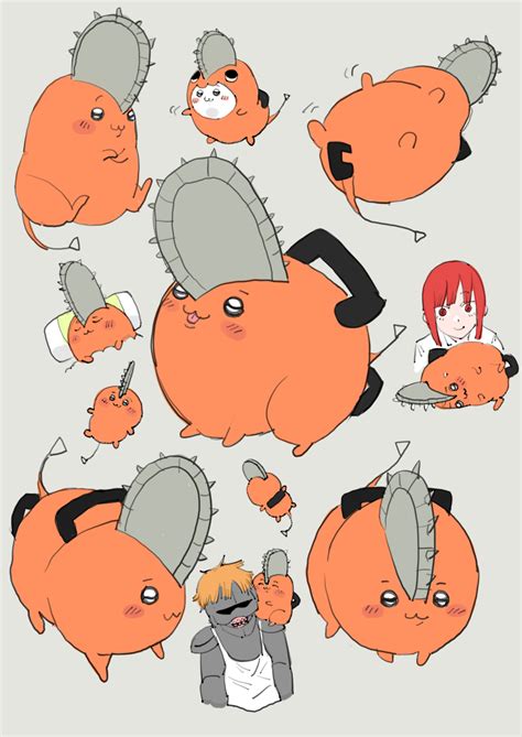 Megame Okbnkn Chiikawa Character Makima Chainsaw Man Pochita Chainsaw Man Chainsaw