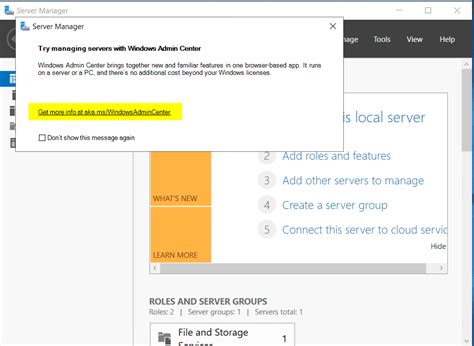 Install And Configure Windows Admin Center On Windows Server 2019