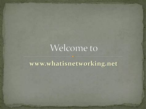 Networking Topology Ppt