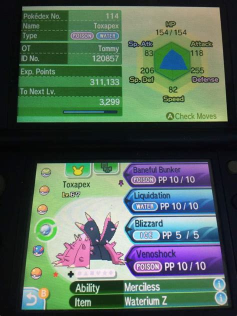 Giving Away Shiny Toxapex On Pokémon Moon Pokémon Amino