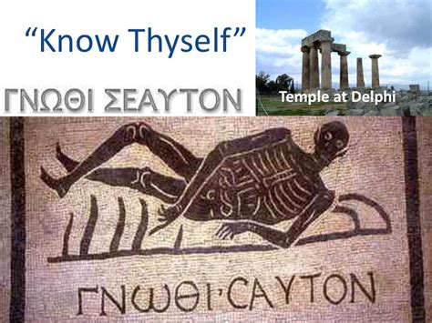 Know Thyself Temple At Delphi
