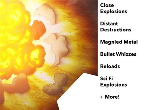 Explosions Pro Sound Effects Weapons Sound Fx Unity Asset Store