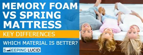 Memory Foam Vs Spring Mattress Differences What S Better