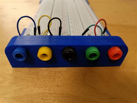 Breadboard Holder With Laboratory Plugs By Pfuscher666 Download Free Stl Model