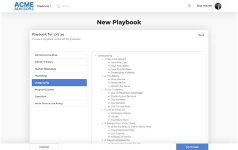 Software Overview Playbook Builder
