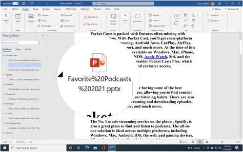 How To Embed A Powerpoint Slide In A Word Document