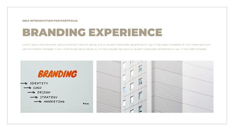 Self Introduction For Portfolio Presentation Slide Design