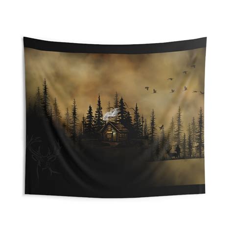Indoor Wall Tapestries Hunting Etsy