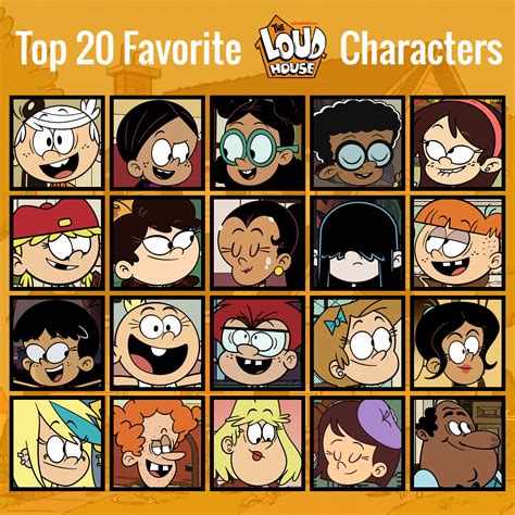 My Top 20 Favorite Loud House Characters By Tagirovo On Deviantart