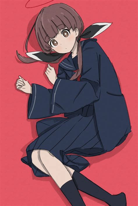 Tuitou Ohitome Kohane Project Kv Highres 1girl Black Socks Blue