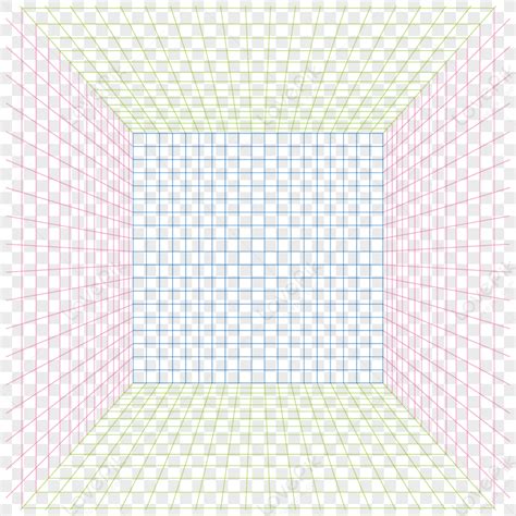 Room Grid Line Color Abstract Gorgeous Decorationrectangle Boxperspective Png Picture And
