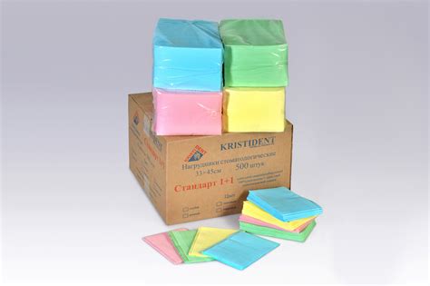 Cалфетки стоматологические «КРИСТИДЕНТ» Стандарт 1+1 (2-х слой)