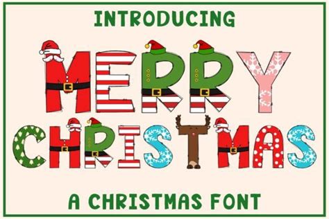 Merry Christmas Font Font Canyon