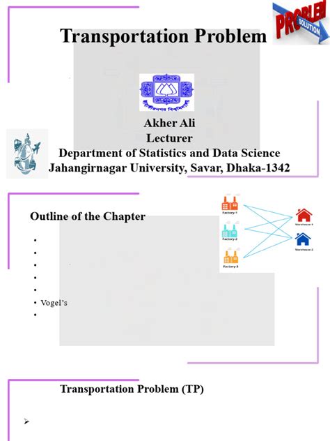 transportation problem pdf